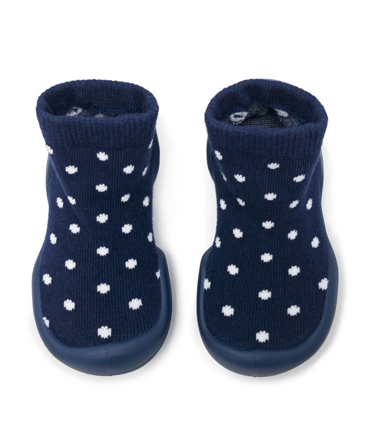 Click here for Komuello Toddler First Walk Sock Shoes Dotty Navy prices