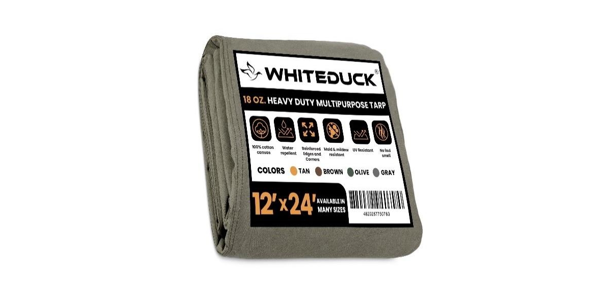 Click here for White Duck Outdoors 18 oz. Canvas Tarp 12x24 Olive prices