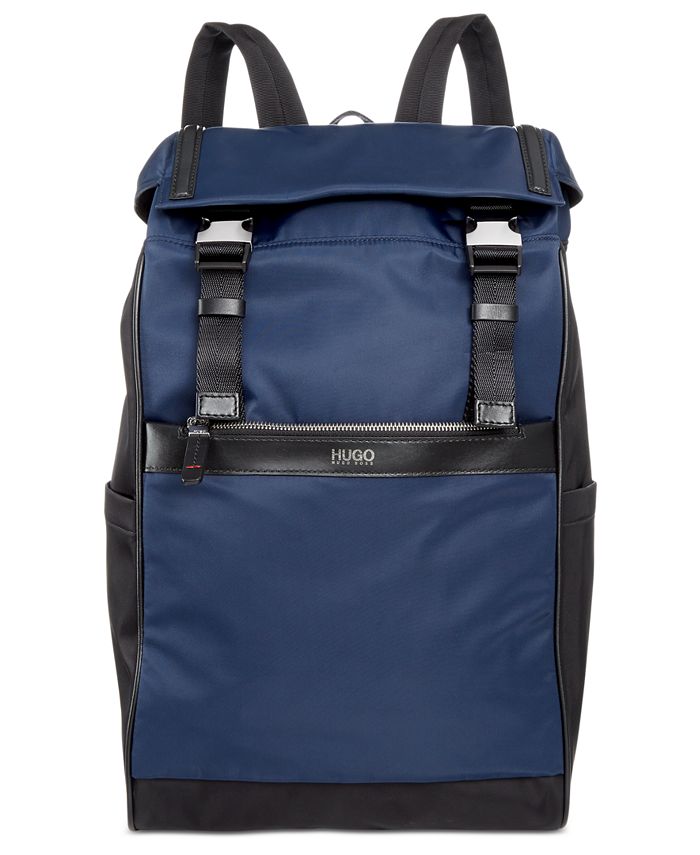 Hugo Boss HUGO Men's Leather Trim Backpack - Macy's
