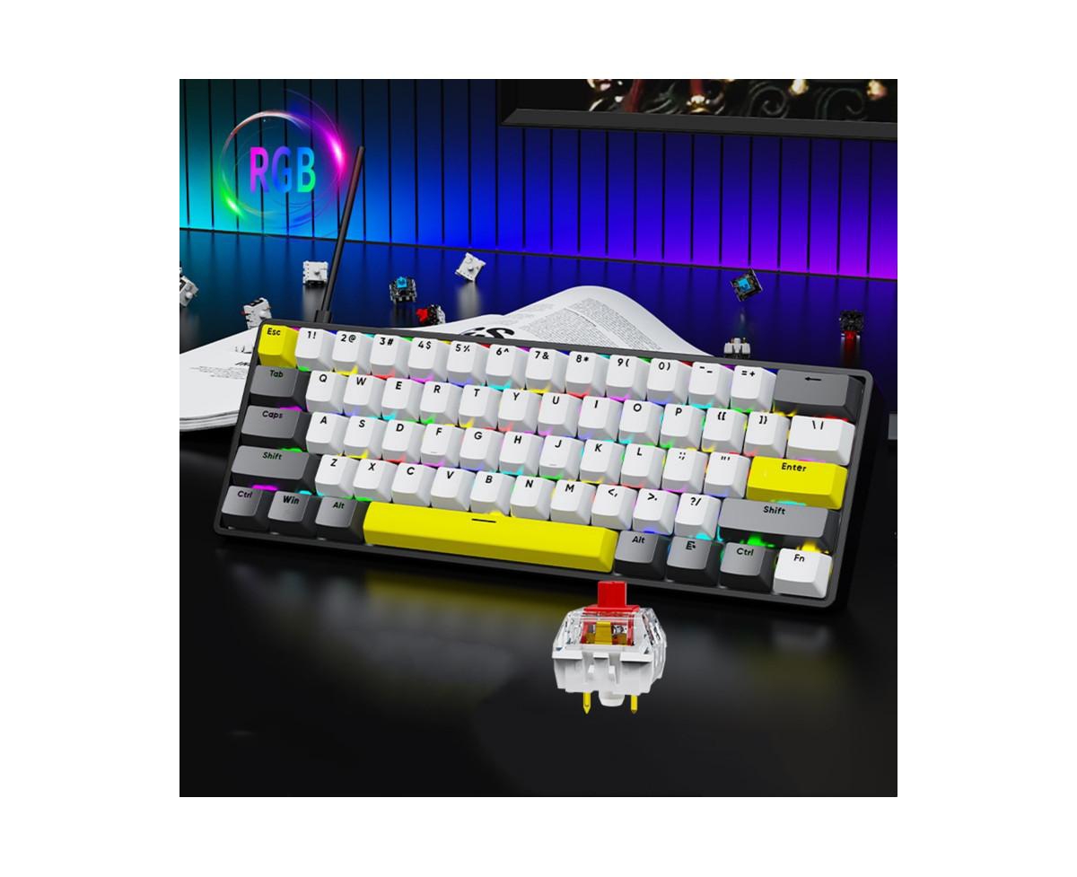 Click here for Risokeys 61-Key Rgb Wired Hot-Swappable Mechanical... prices