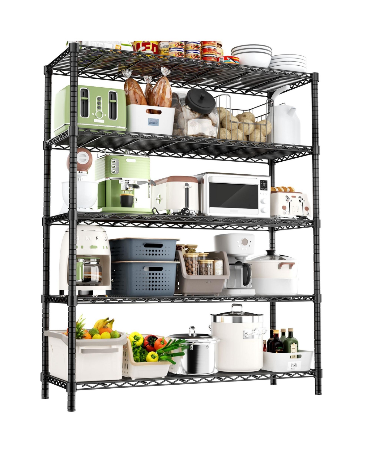 Click here for Lovmor 5-Tier 48 in W x 72 in H x 20 in D Height A... prices