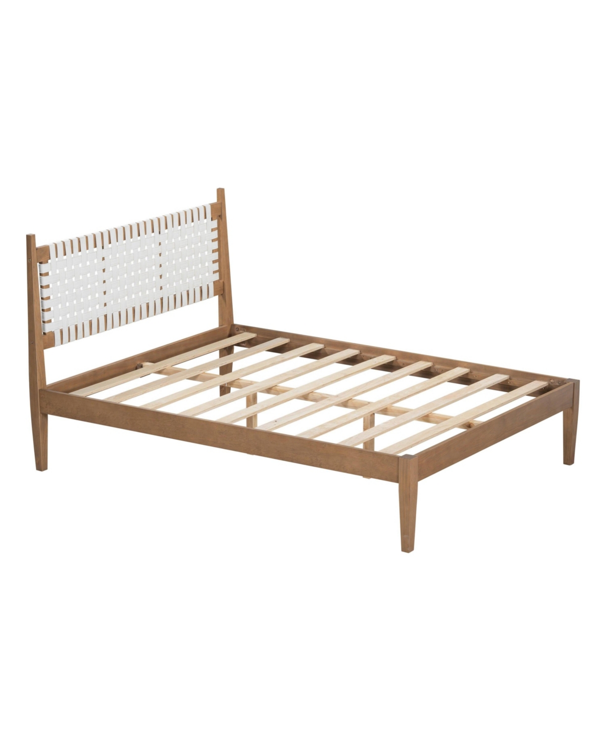 Click here for Boyel Living Queen Bed with Woven White Leather Ba... prices