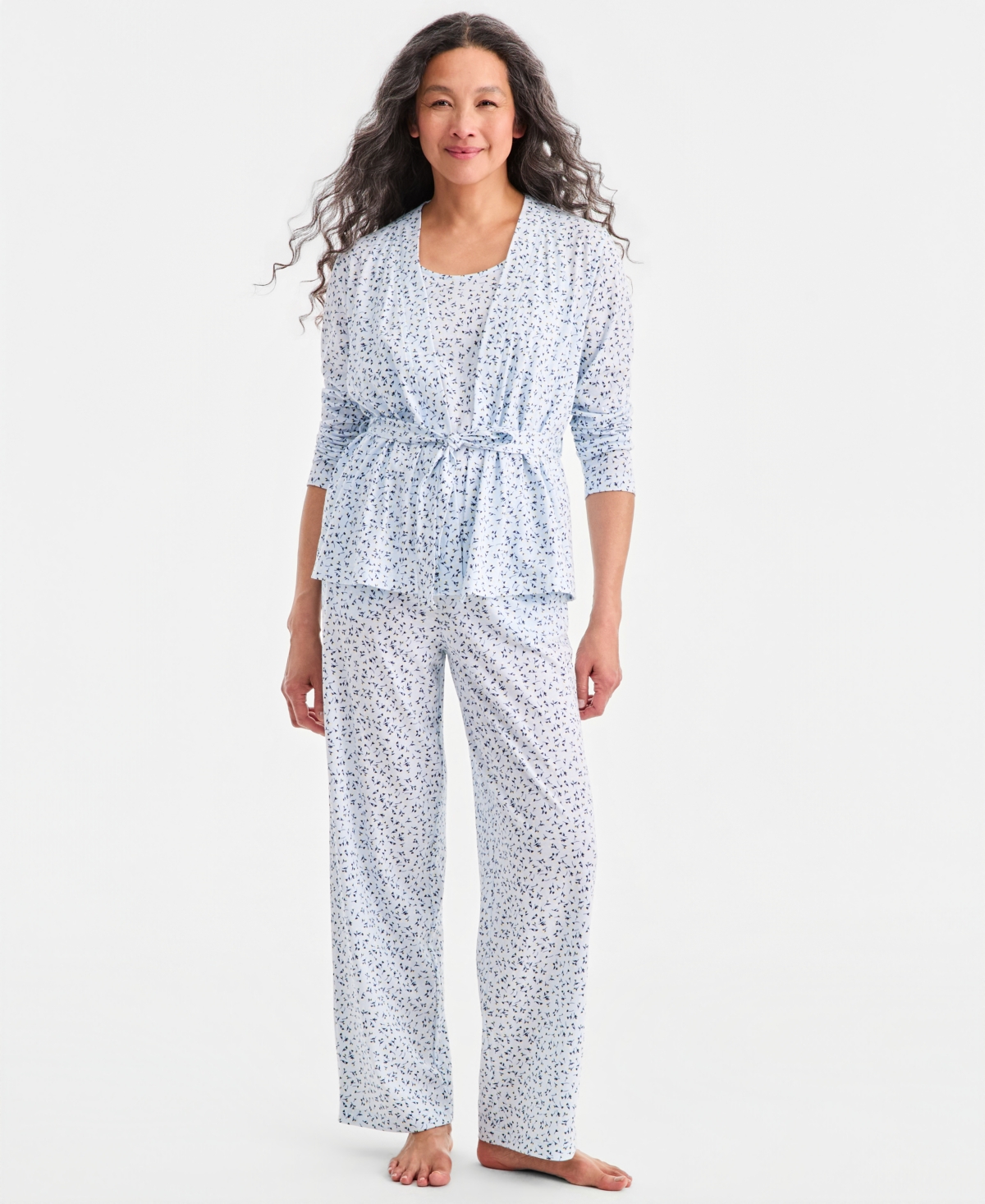 Click here for Charter Club Womens 3-Piece Cotton Pajama Set  Mac... prices