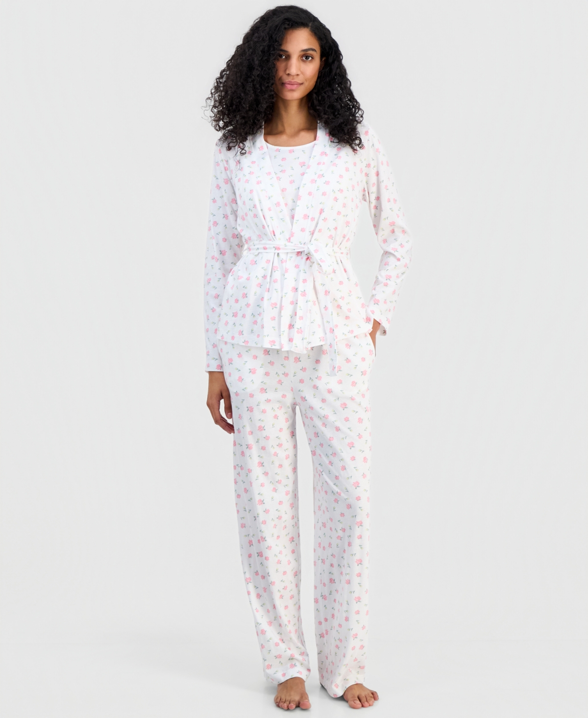 Click here for Charter Club Womens 3-Piece Cotton Pajama Set  Mac... prices