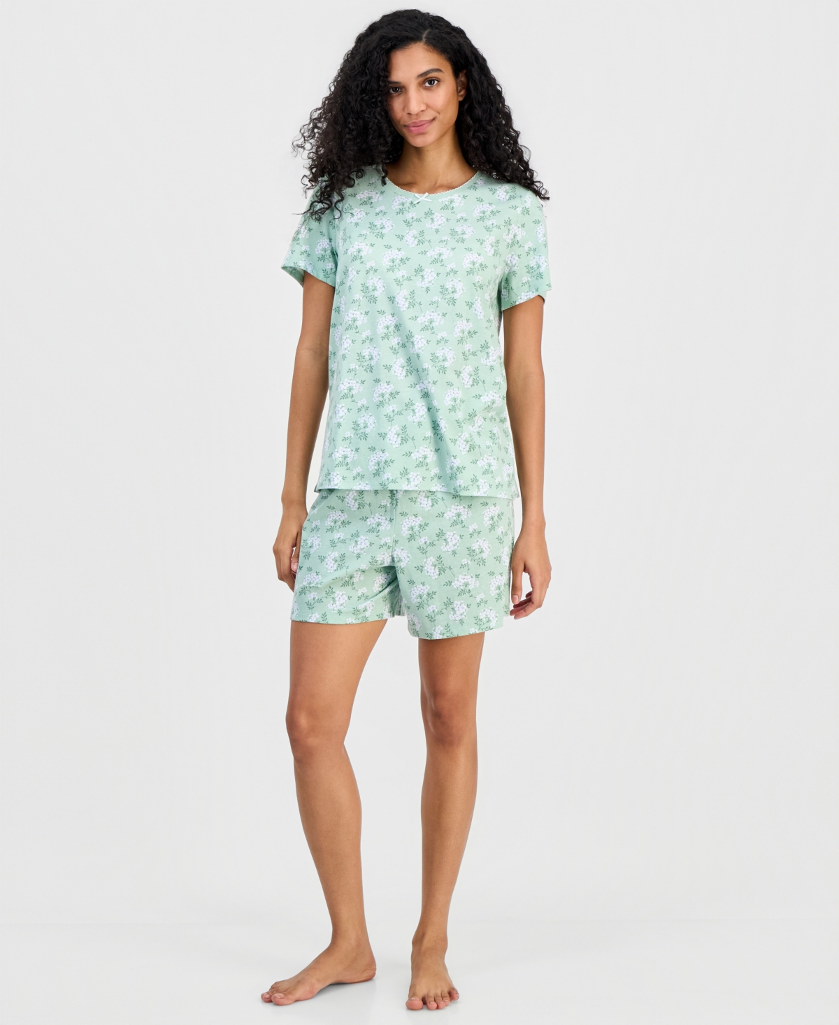 Click here for Charter Club Womens Short-Sleeve Pajamas Set  Crea... prices