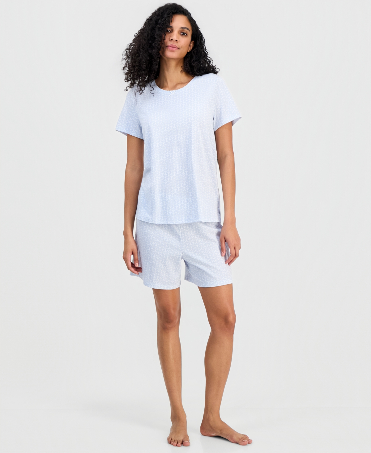 Click here for Charter Club Womens Short-Sleeve Pajamas Set  Crea... prices