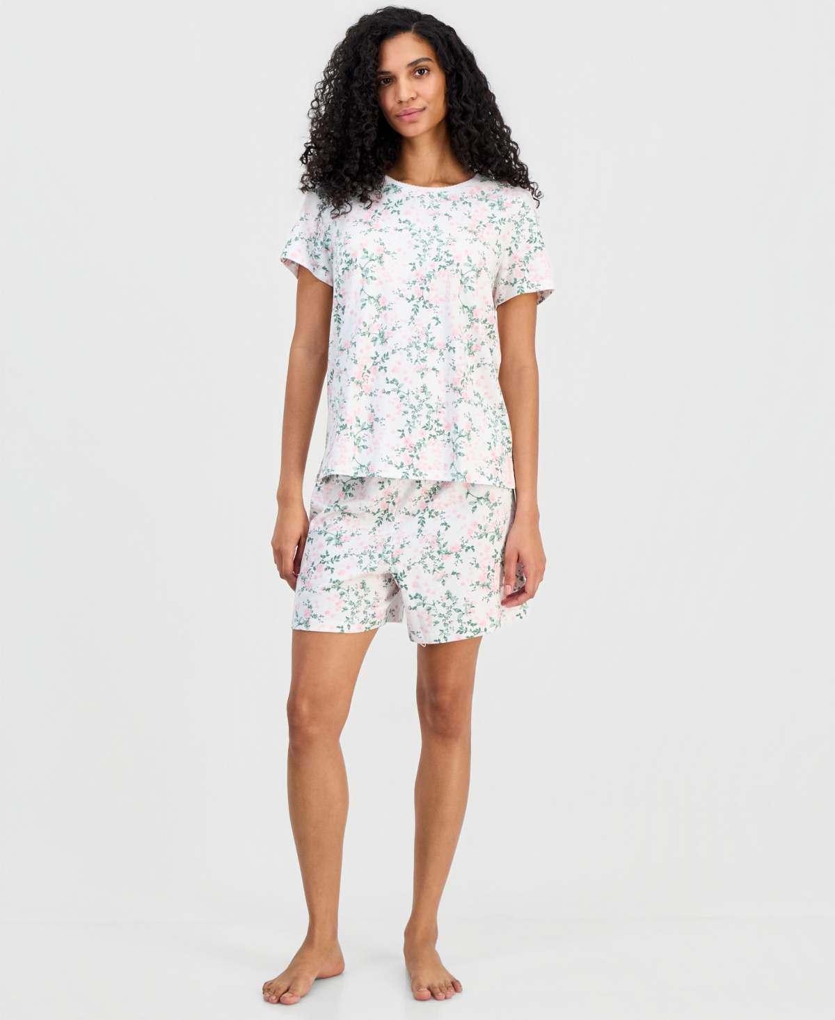 Click here for Charter Club Womens Short-Sleeve Pajamas Set  Crea... prices