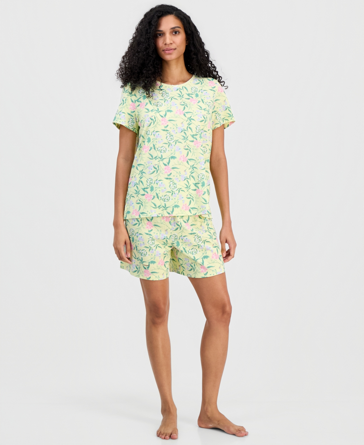 Click here for Charter Club Womens Short-Sleeve Pajamas Set  Crea... prices