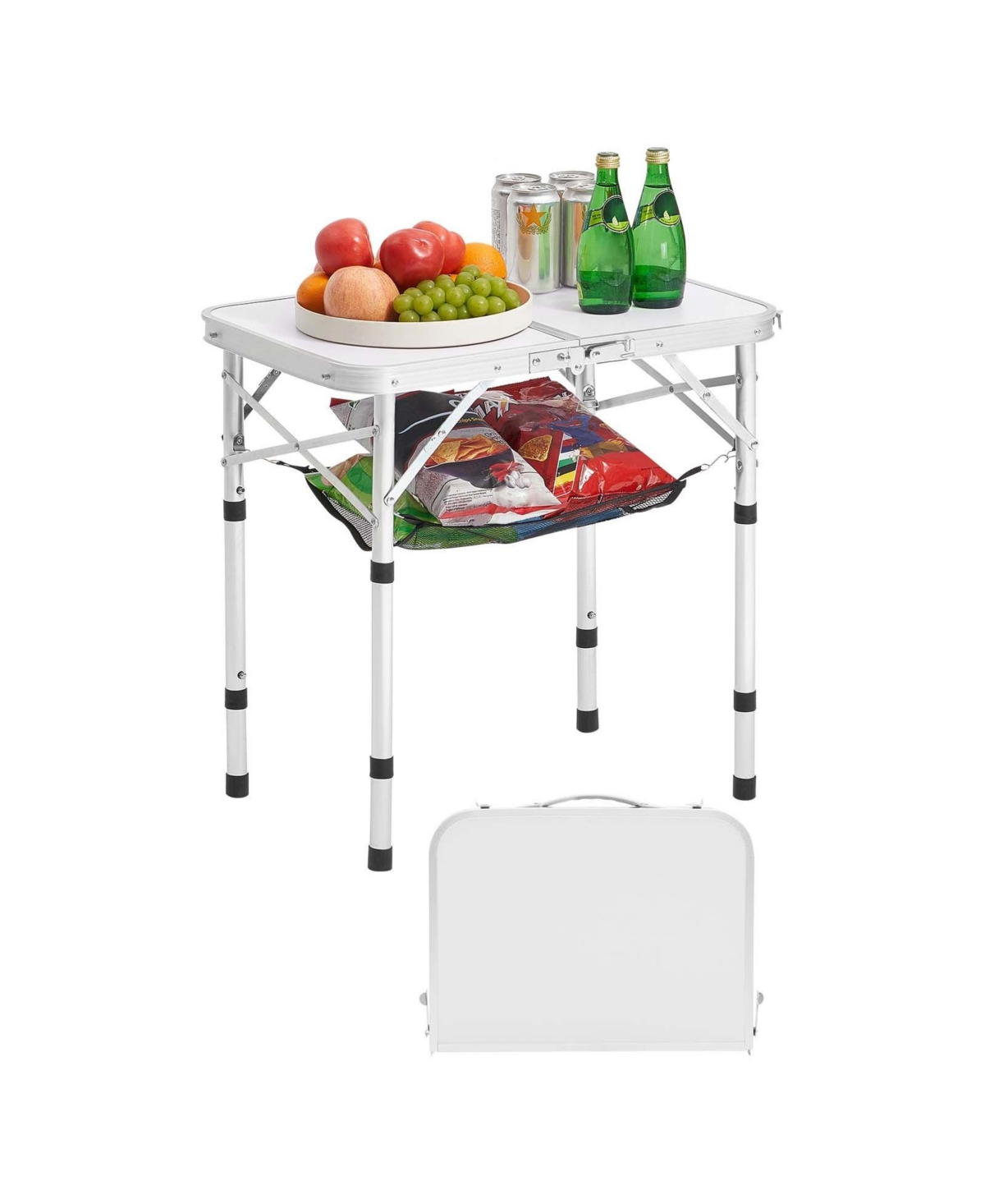 Click here for Mecale Folding Camping Table  Adjustable Height Al... prices