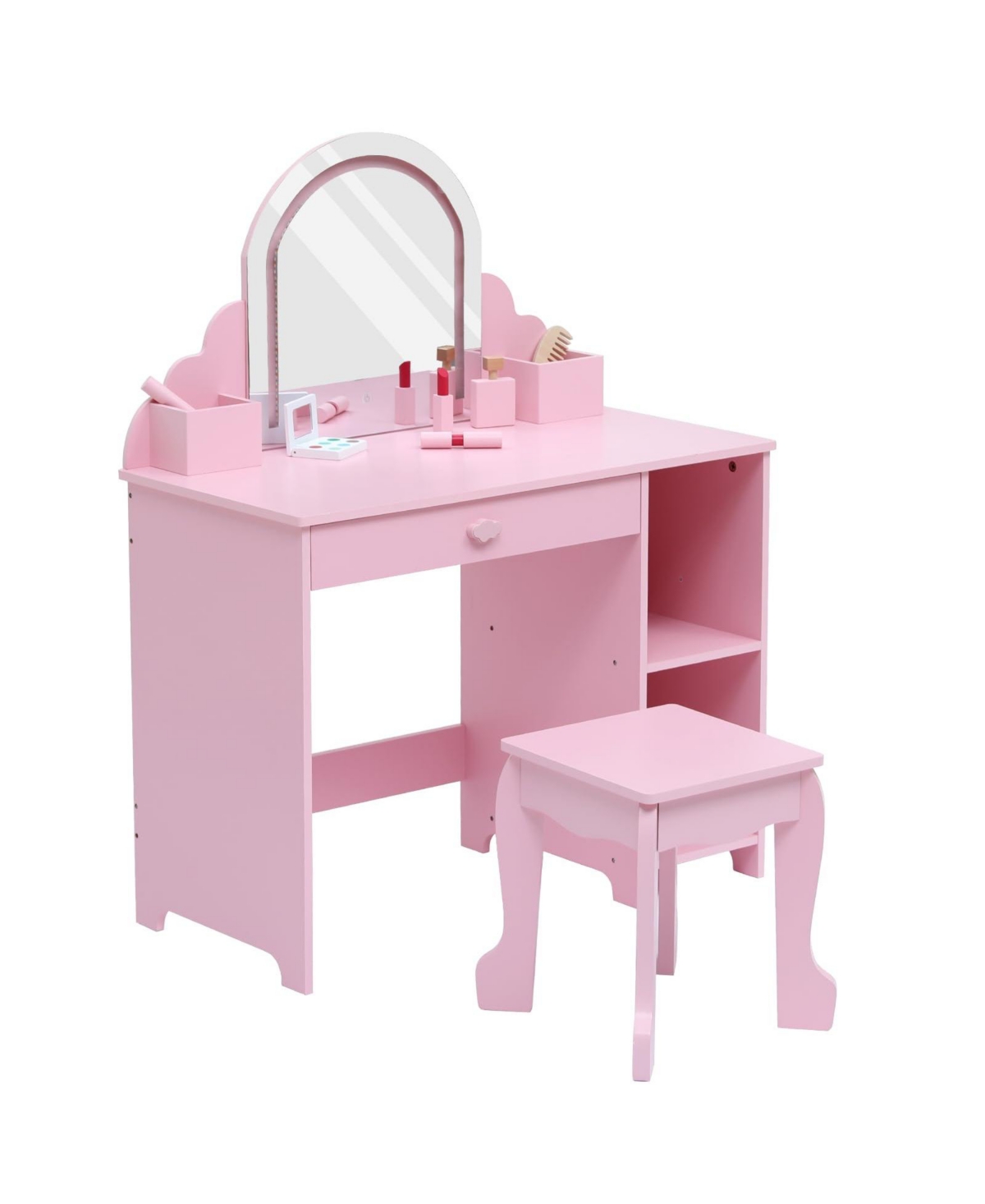 Click here for gaomon Kids Vanity with Lighted Mirror & Stool  Li... prices