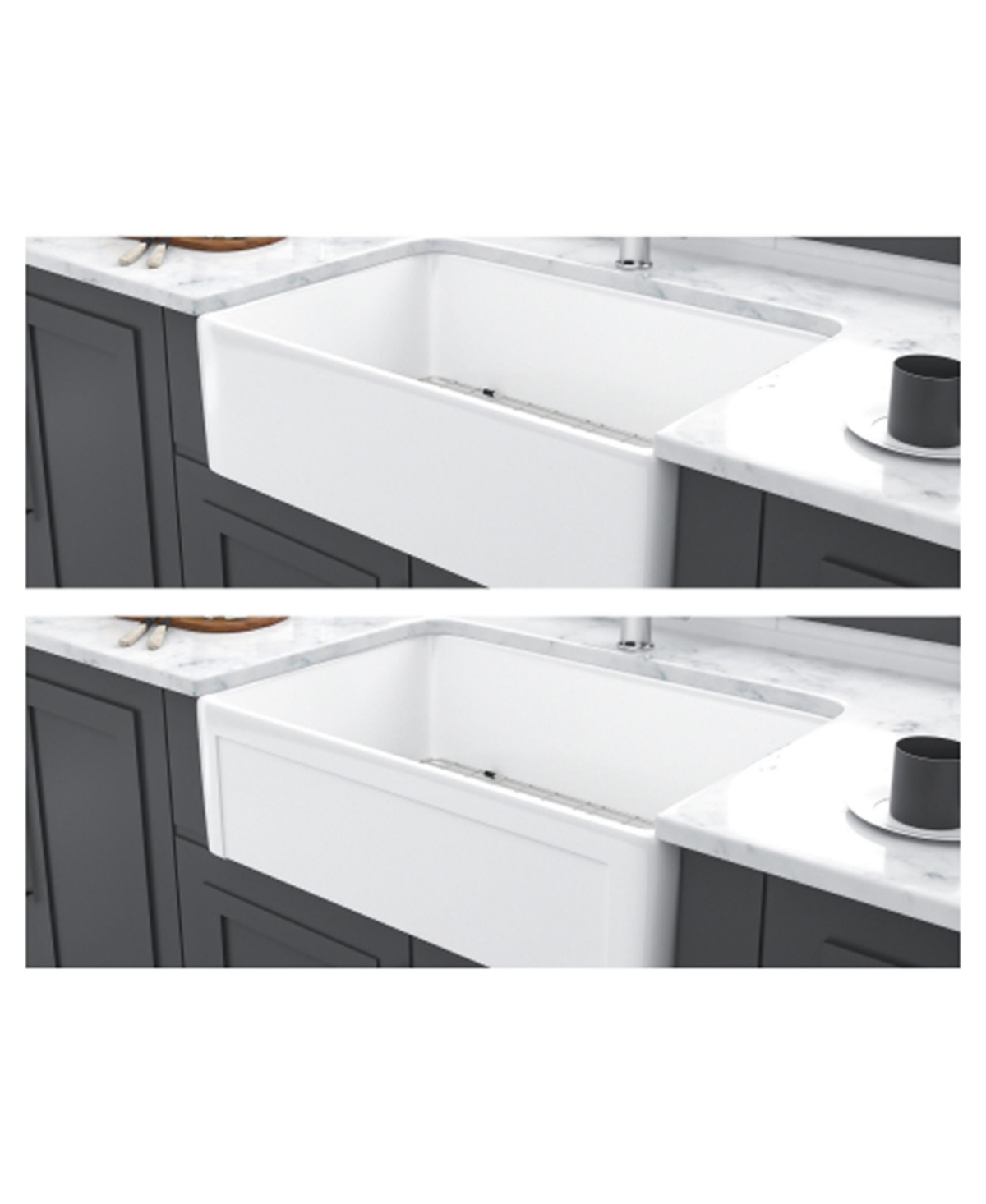 Click here for flynama Farmhouse Sink Ceramic Porcelain Reversibl... prices