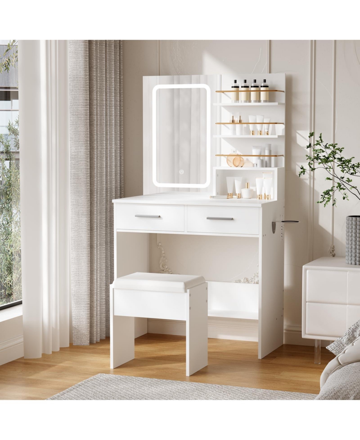 Click here for gaomon Makeup Vanity with Mirror and Lights  Vanit... prices