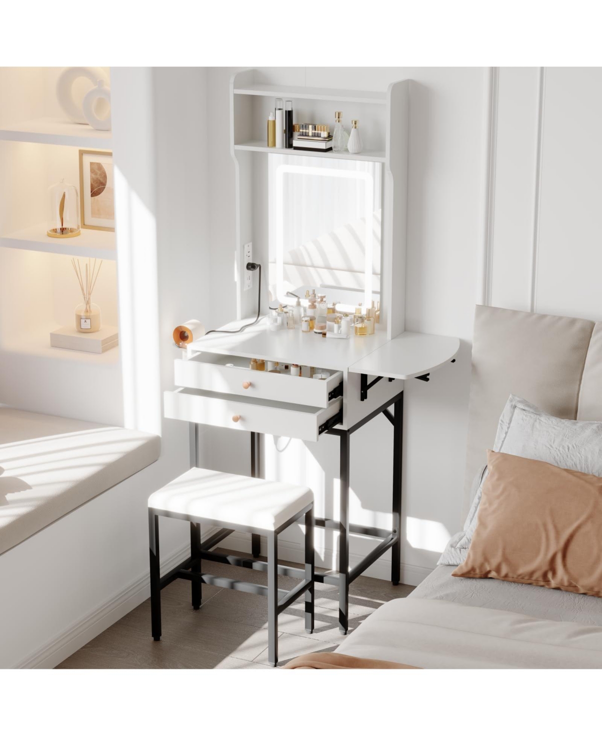 Click here for Gaomon Makeup Vanity Desk with Mirror  Led Lights... prices