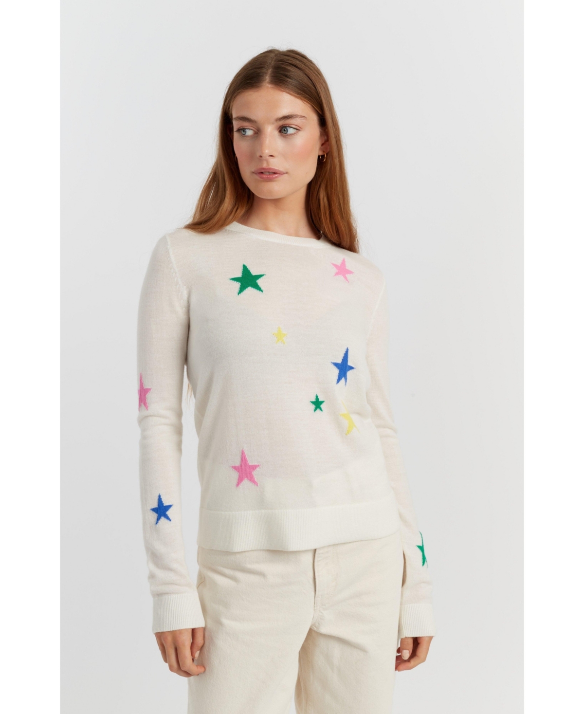 Click here for Chinti & Parker Womens Pure Merino Star Sweater -... prices