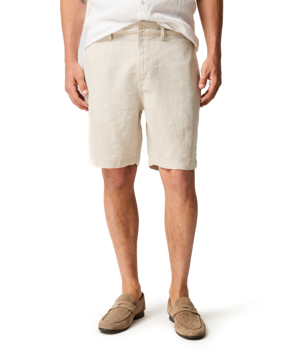 Click here for Rodd & Gunn Mens Longbeach 8 Linen Short - Oatmeal prices