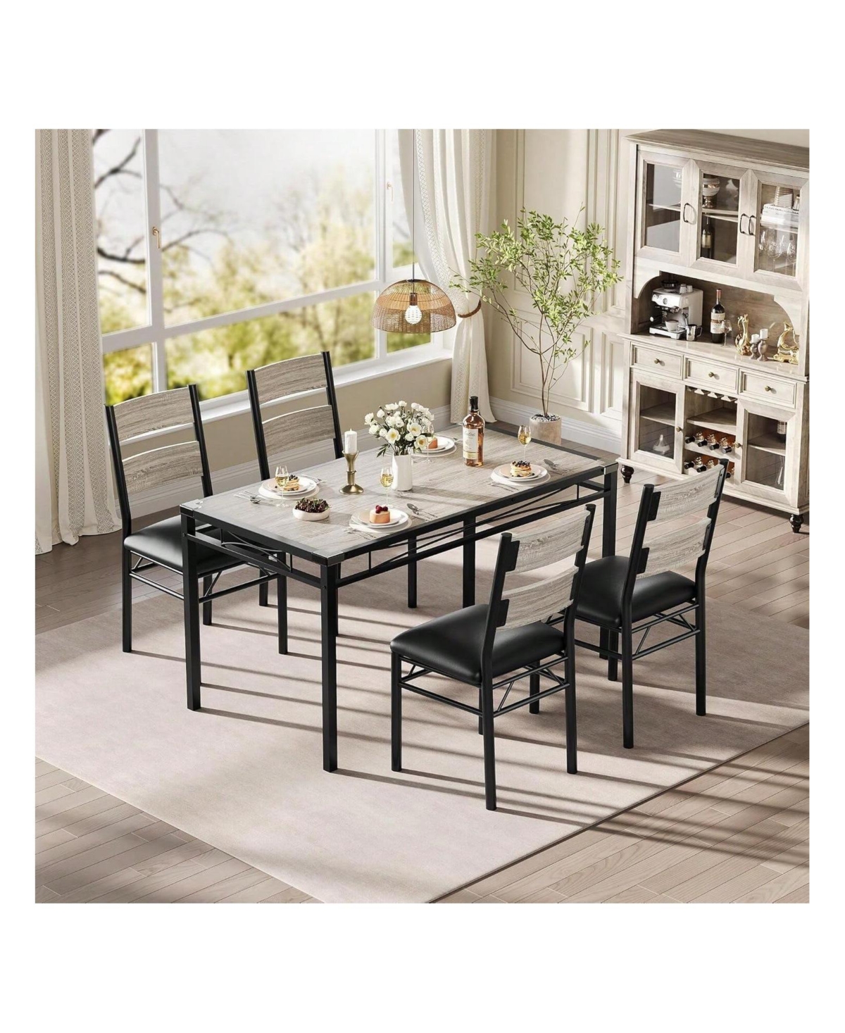 Click here for Gaomon Kitchen Table Home Dining Table Set For 4 W... prices