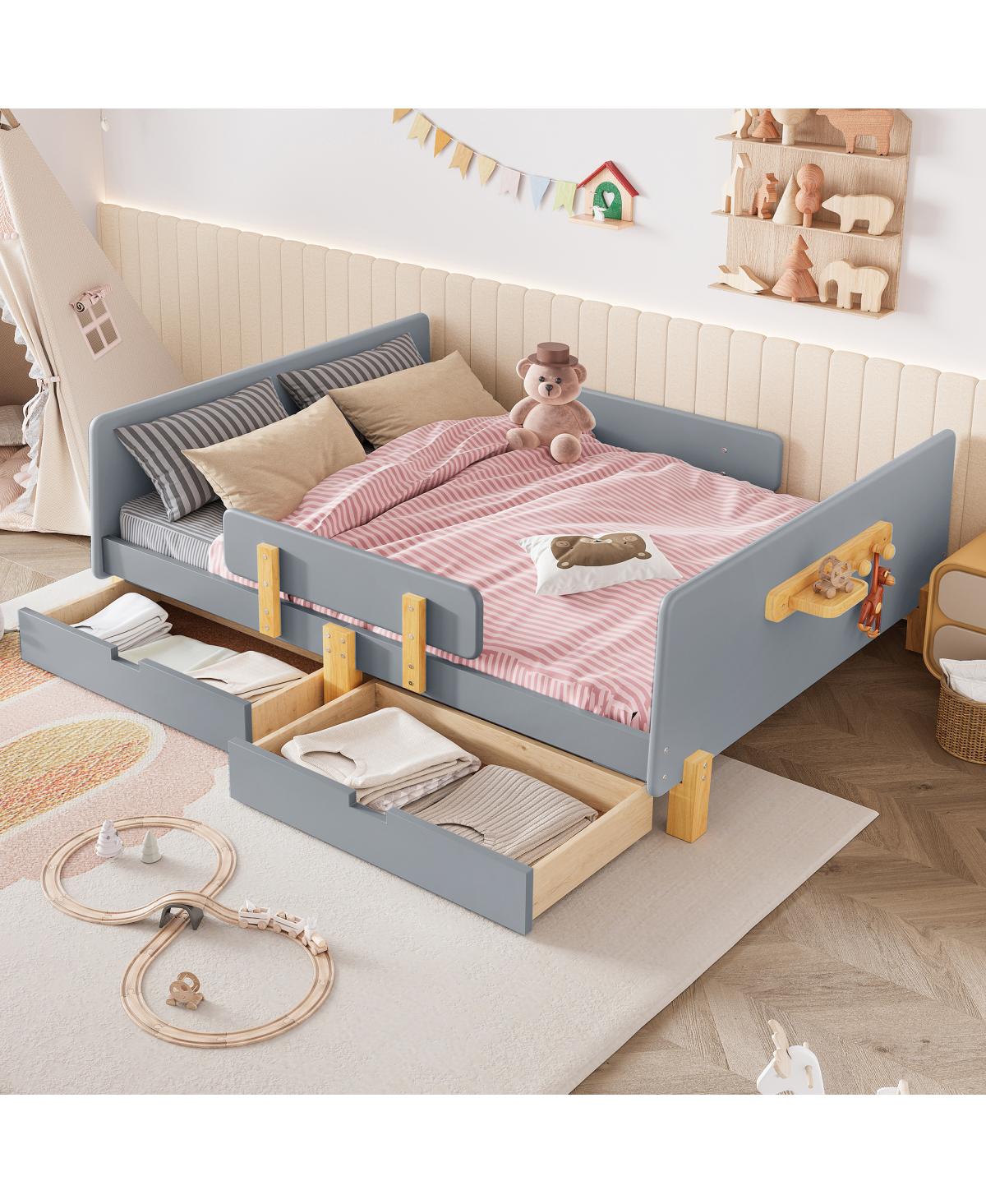 Click here for Streamdale Furniture Full Size Platform Bed with S... prices