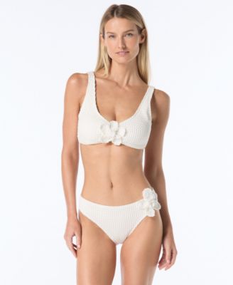 Click here for Vince Camuto Womens V Neck Crochet Top High Cut Bo... prices