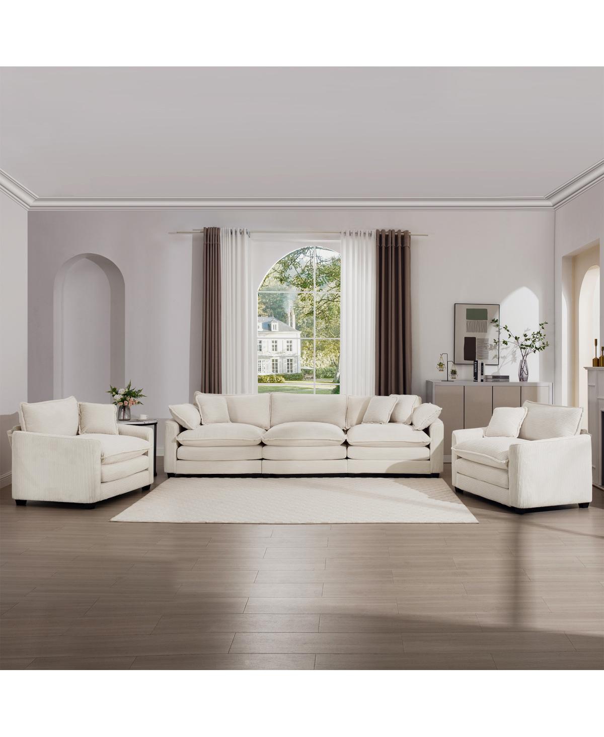 Click here for Streamdale Furniture Luxurious Corduroy 3-Piece So... prices