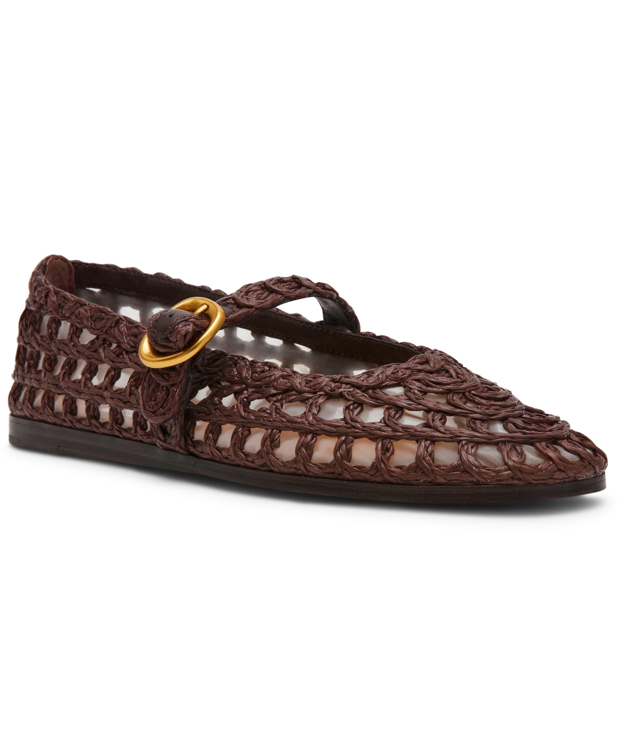 Click here for Steve Madden Womens Melody Raffia Mary-Jane Flats... prices