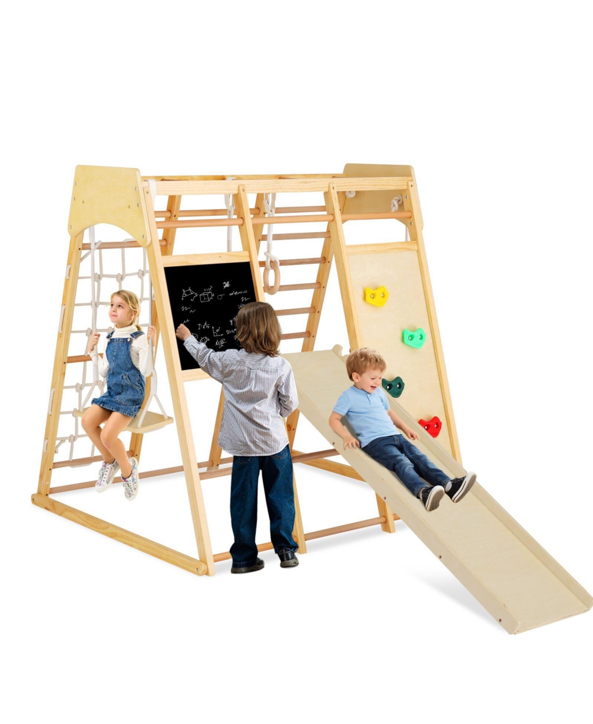 Click here for Kinder King Wooden Toddler Climbing Toy with Slide... prices