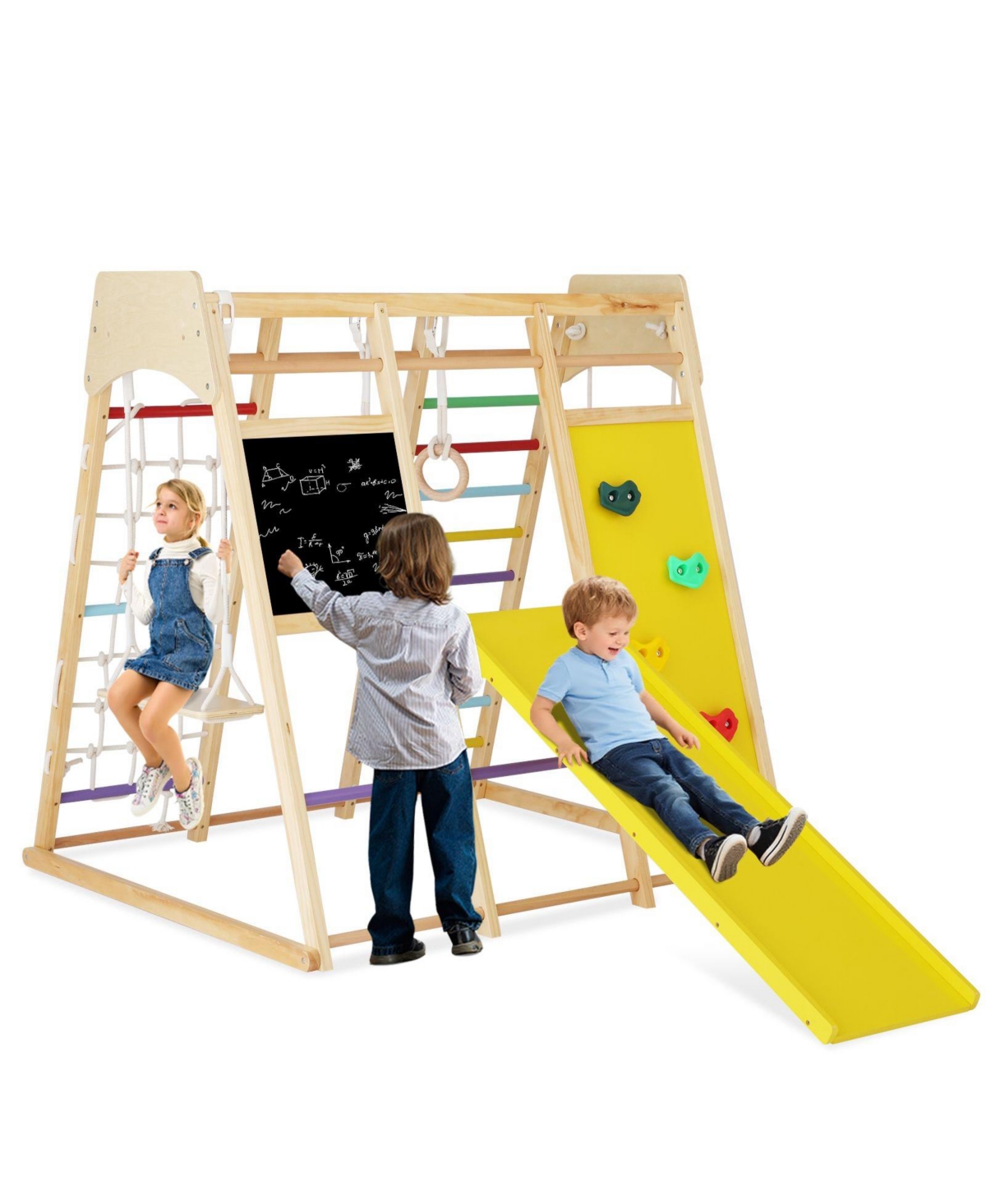 Click here for Kinder King Wooden Toddler Climbing Toy with Slide... prices