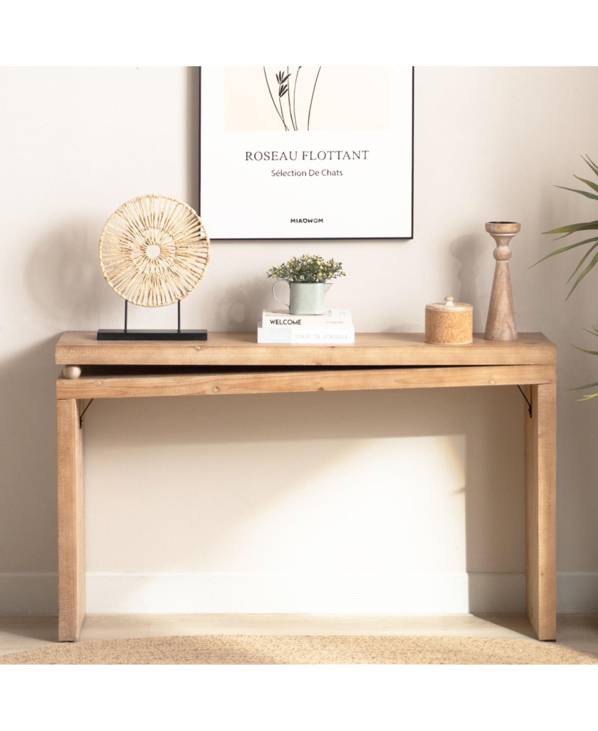 Click here for Streamdale Furniture Rustic Wood Console Table - N... prices