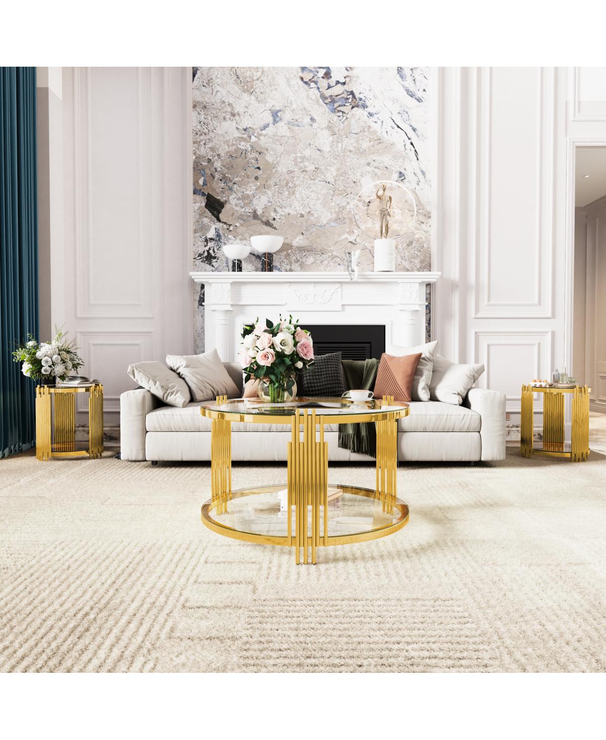 Click here for Streamdale Furniture Living Room Table Set: 3-Piec... prices