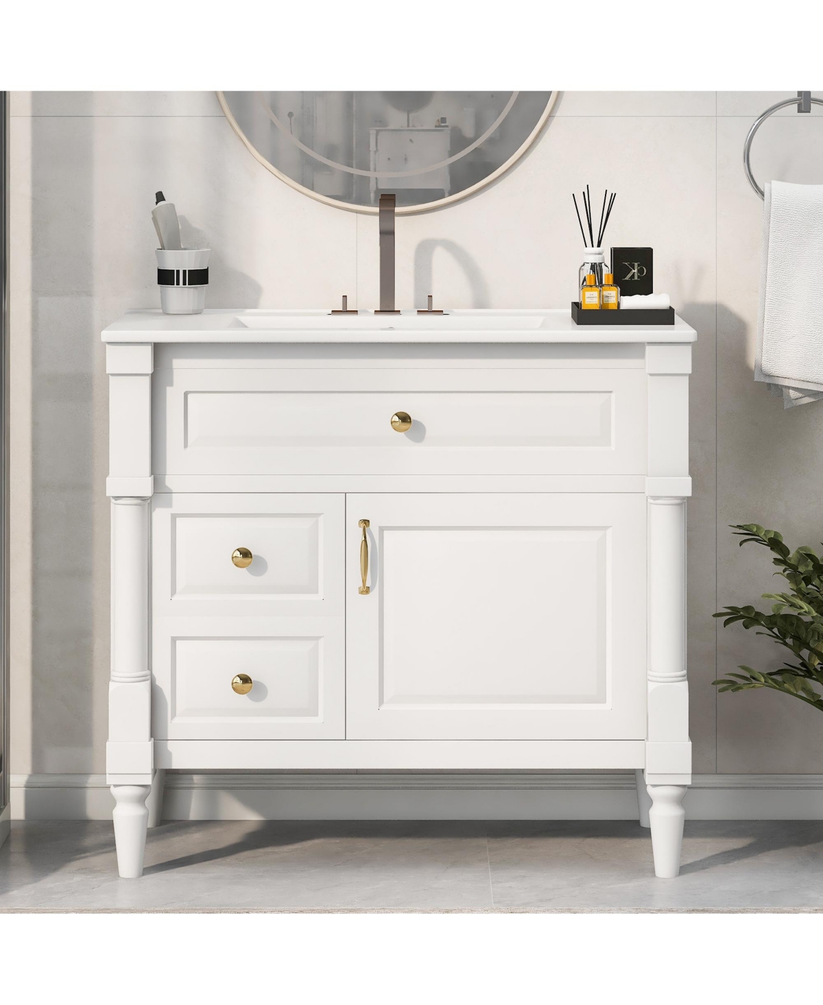 Click here for Cesicia 36" Freestanding Bathroom Vanity with... prices