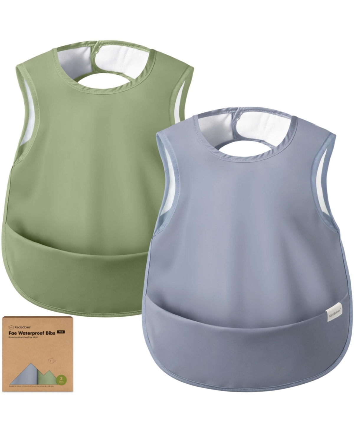 Click here for KeaBabies 2-Pack Fae Waterproof Bibs for Baby Girl... prices