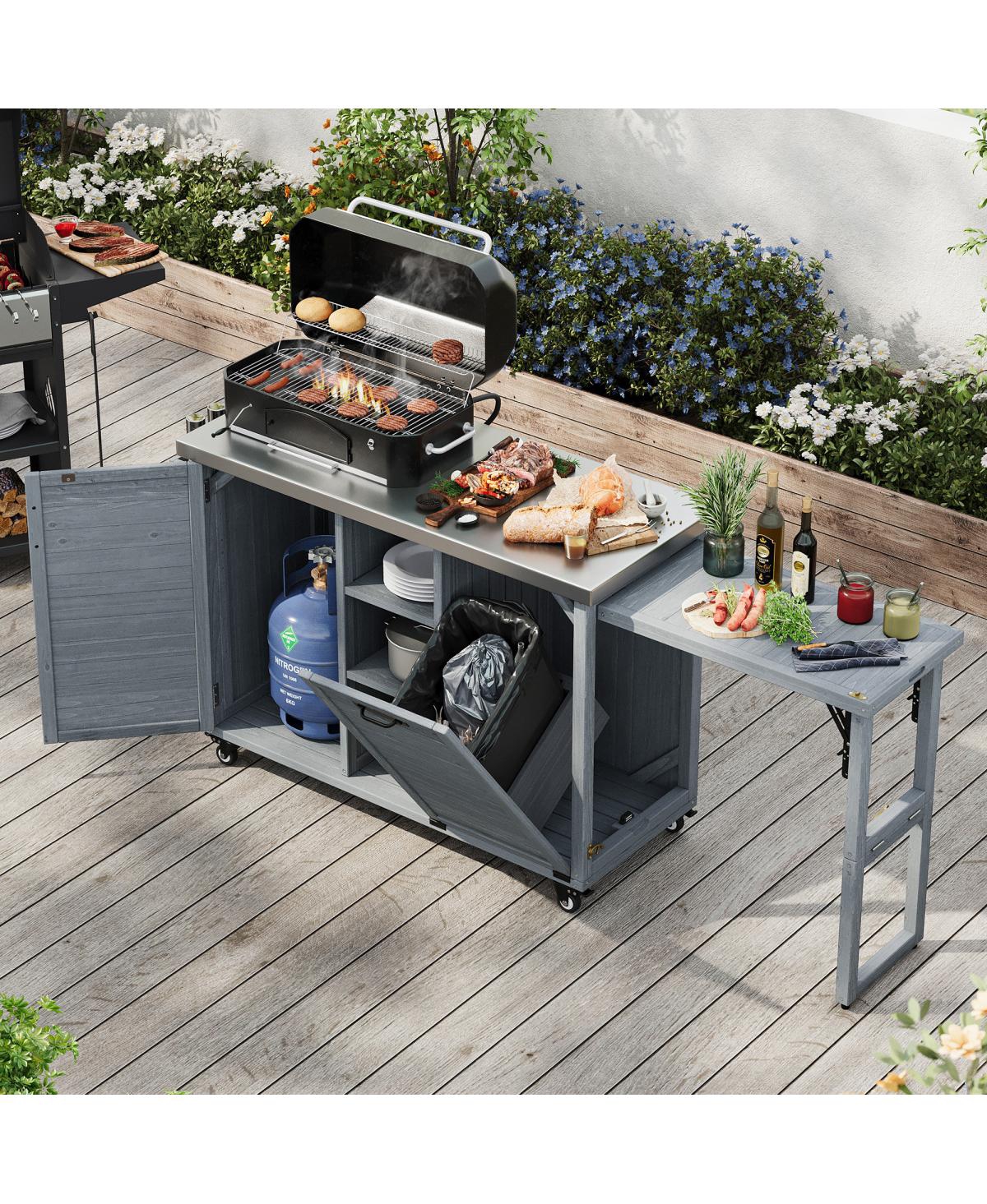 Click here for Streamdale Furniture 78.3" Outdoor Kitchen Is... prices
