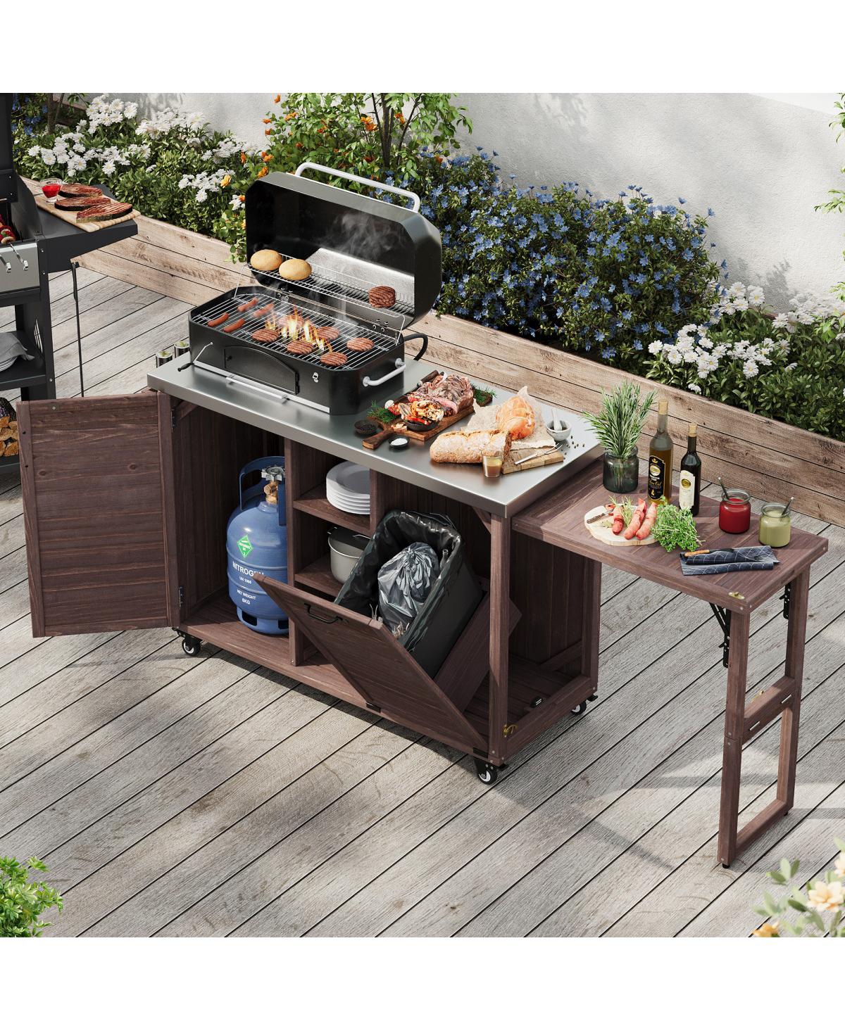 Click here for Streamdale Furniture 78.3" Outdoor Kitchen Is... prices