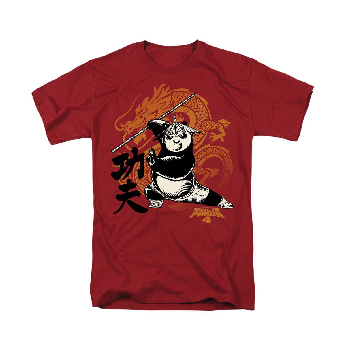 Click here for Kung Fu Panda Mens 4 Po Dragon T Shirt - Cardinal prices