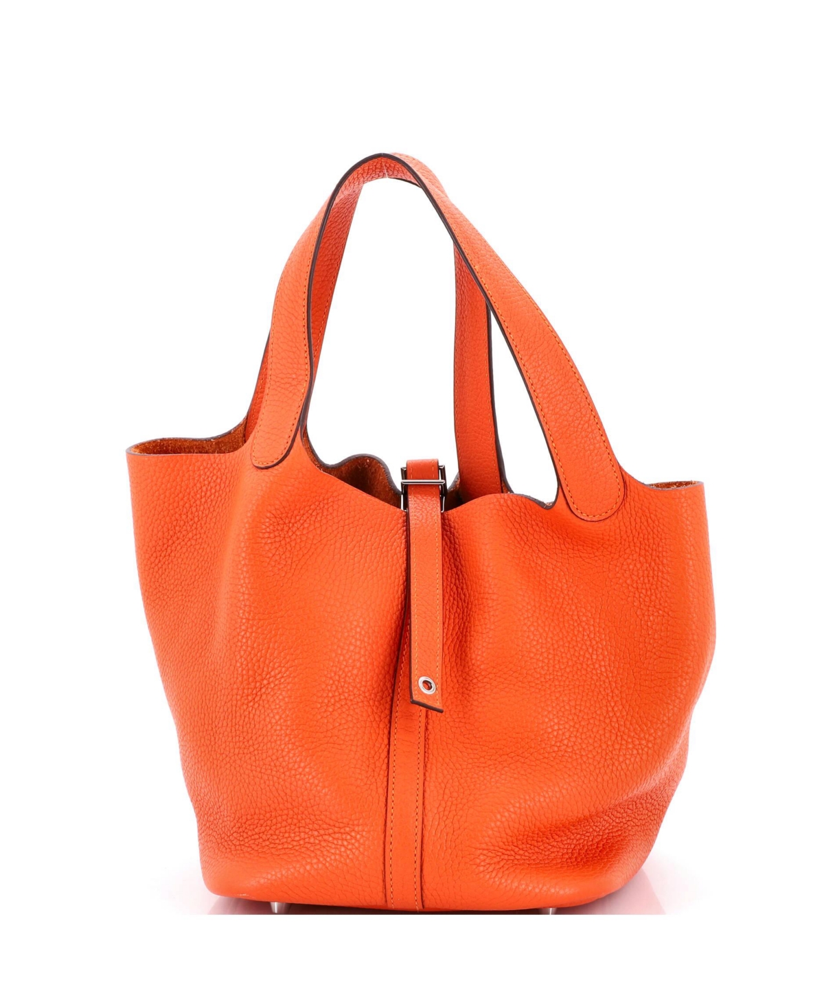 Click here for Pre-Owned HERMES Mm Picotin Lock Bag Clemence - Or... prices