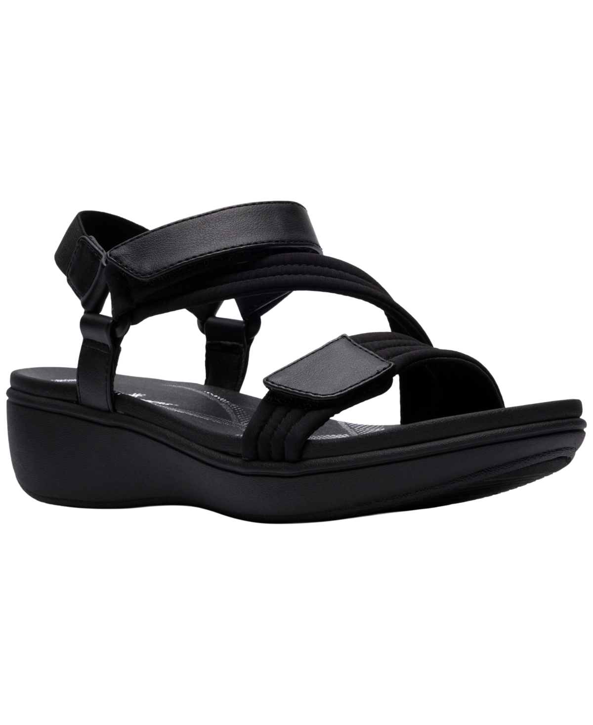 Click here for Clarks Womens Cloudsteppers Round toe Wedge Sandal... prices