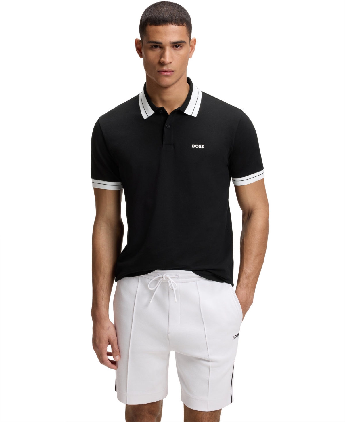 Click here for Boss by Hugo Boss Mens Stretch-Cotton Stripe Trims... prices