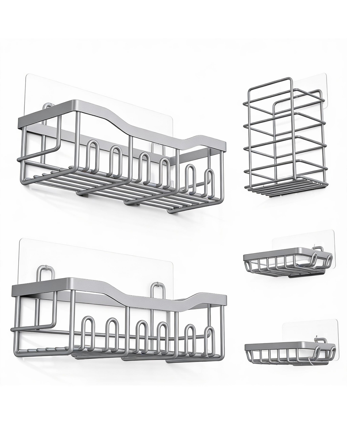 Click here for Yigii 5-Piece Stainless Steel Shower Organizer Set... prices