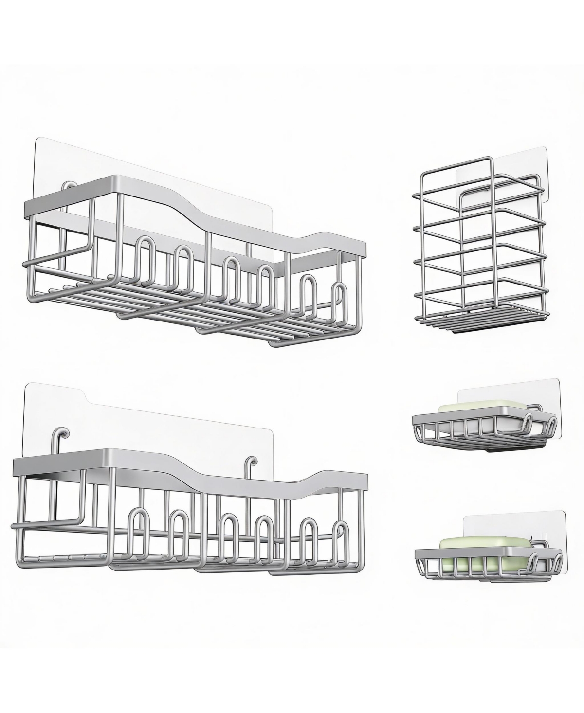 Click here for Yigii 5-Piece Stainless Steel Shower Organizer Set... prices