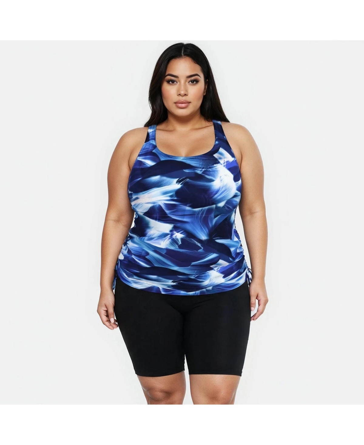 Click here for Calypsa Womens Plus Size Maya Tankini Swim Top Wit... prices