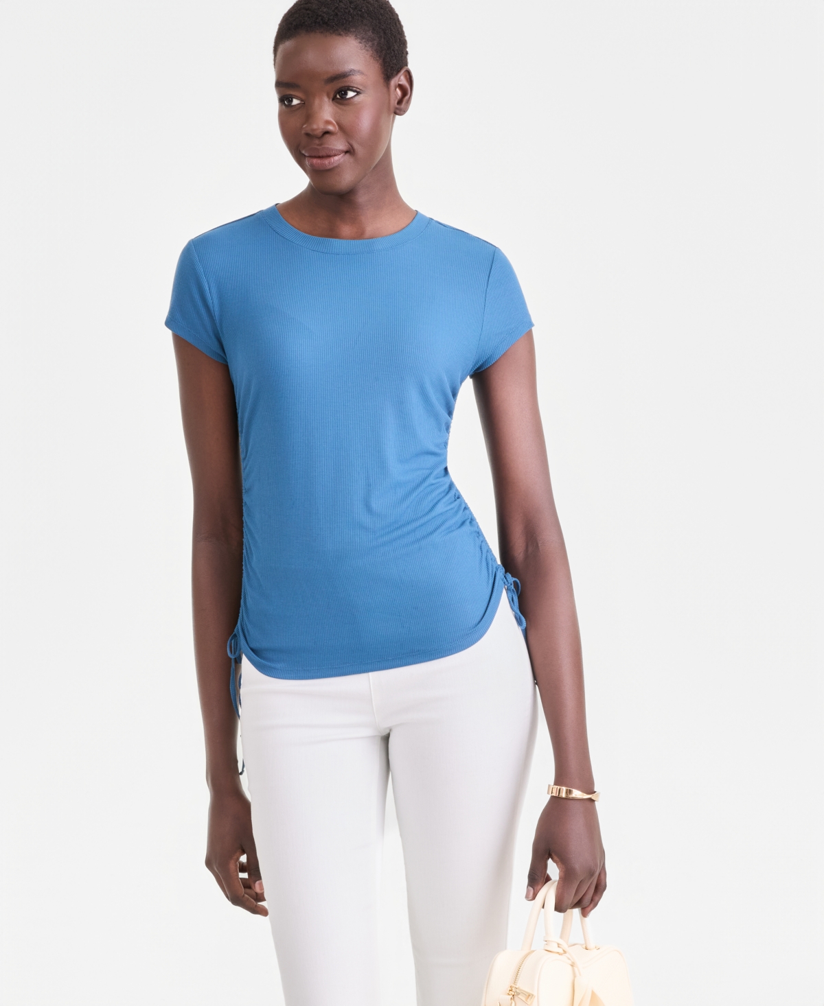 Click here for I.n.c. International Concepts Womens Side-Tie T-Sh... prices