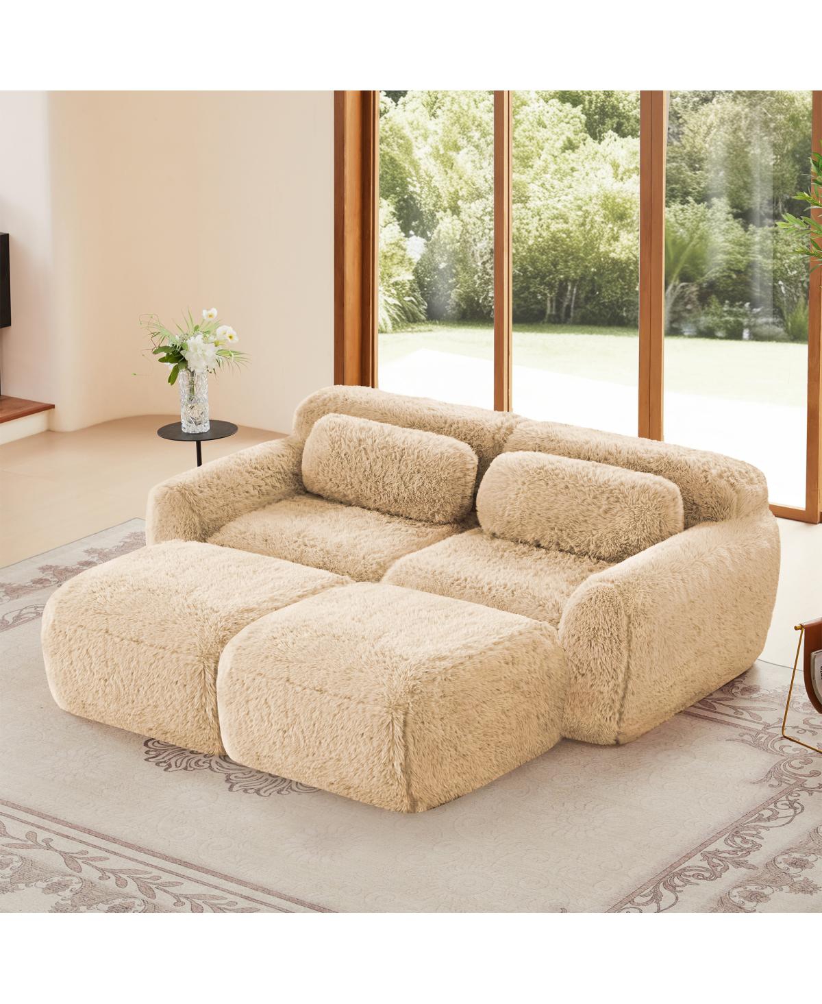 Click here for Streamdale Furniture Soft Plush Boneless Sofa  No... prices