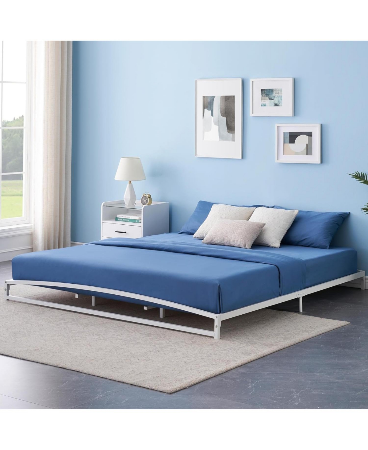 Click here for gaomon Low Bed Frame Full Size  6 Inch Heavy Duty... prices