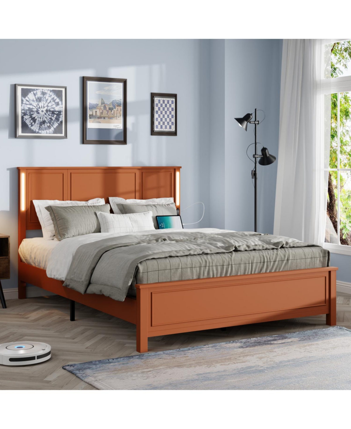 Click here for Streamdale Furniture Queen Bed Frame with Headboar... prices