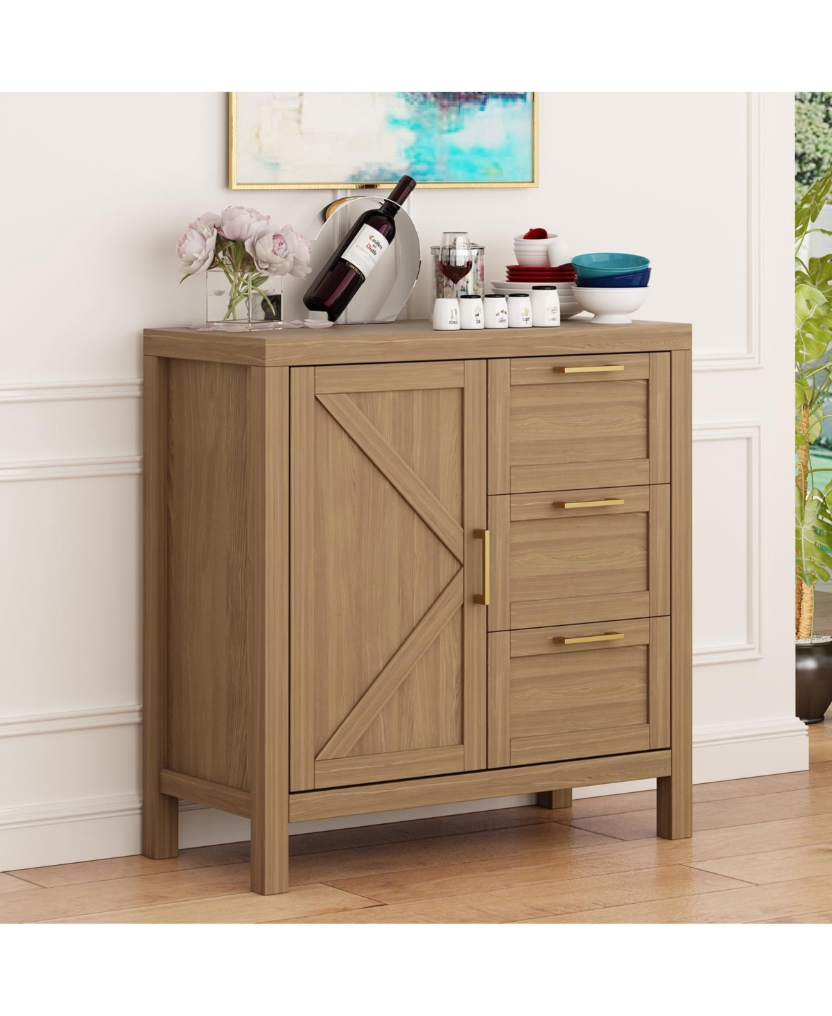 Click here for Gaomon Buffet Sideboard Cabinet with Storage for D... prices