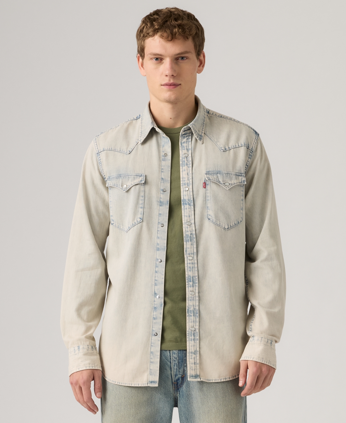 Click here for Levis Mens Classic Standard Fit Western Shirt - Ea... prices