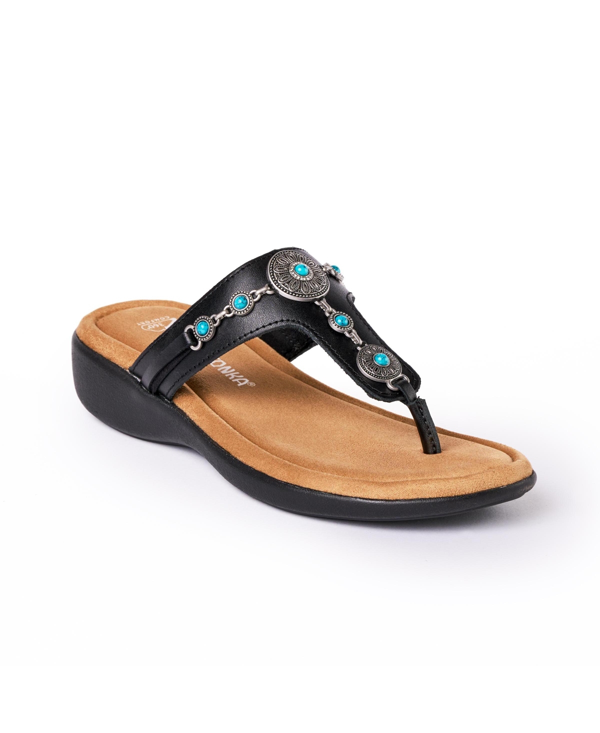 Click here for Minnetonka Womens Brecca Embellished Thong Sandals... prices