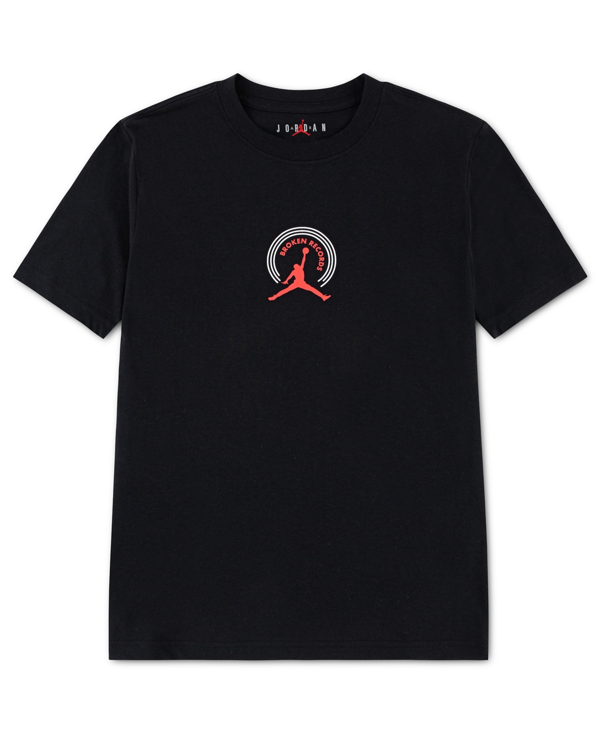 Click here for Jordan Boys 8-20 Broken Records Crewneck T-Shirt -... prices