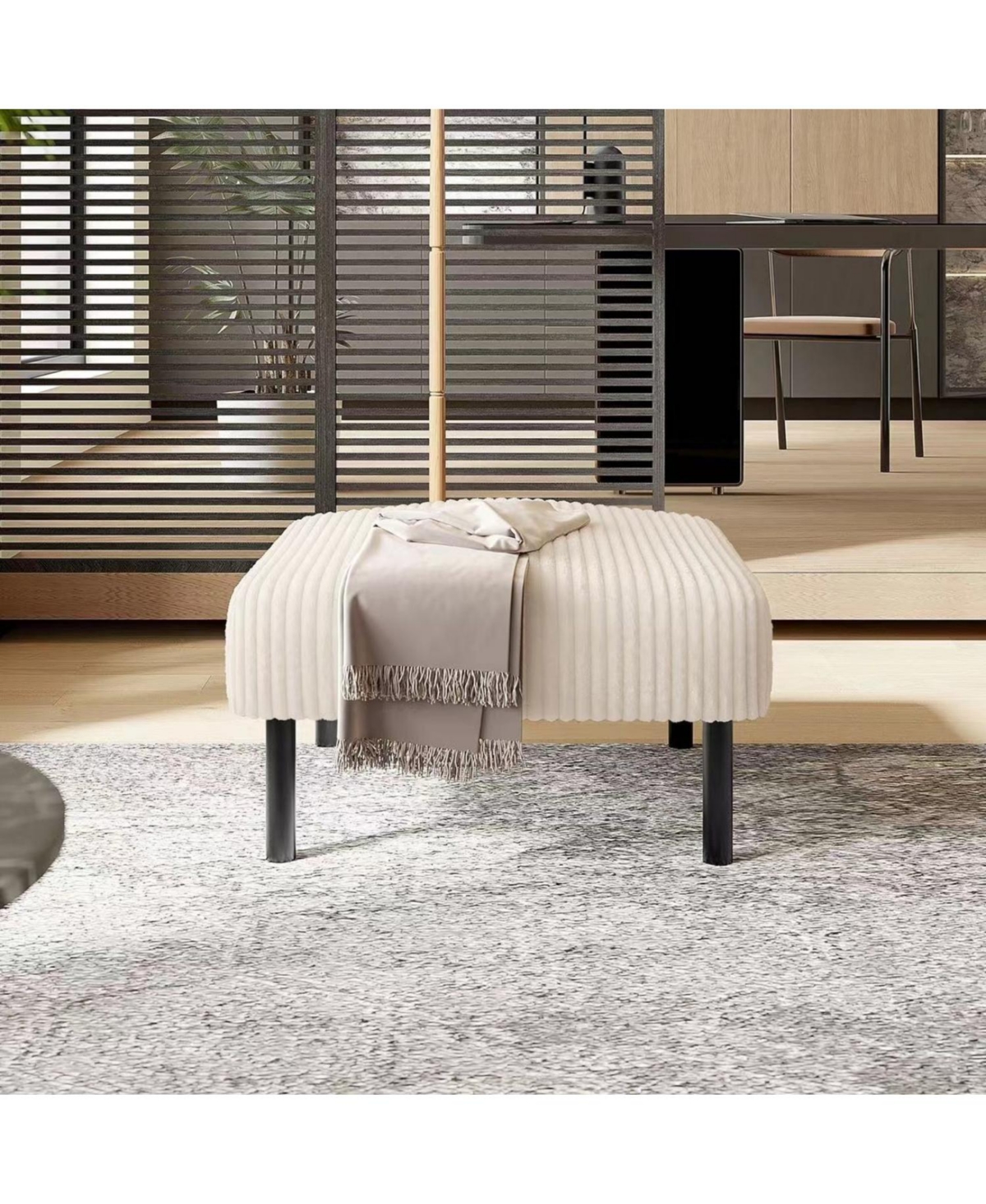 Click here for Streamdale Furniture Corduroy Ottoman Footstool wi... prices