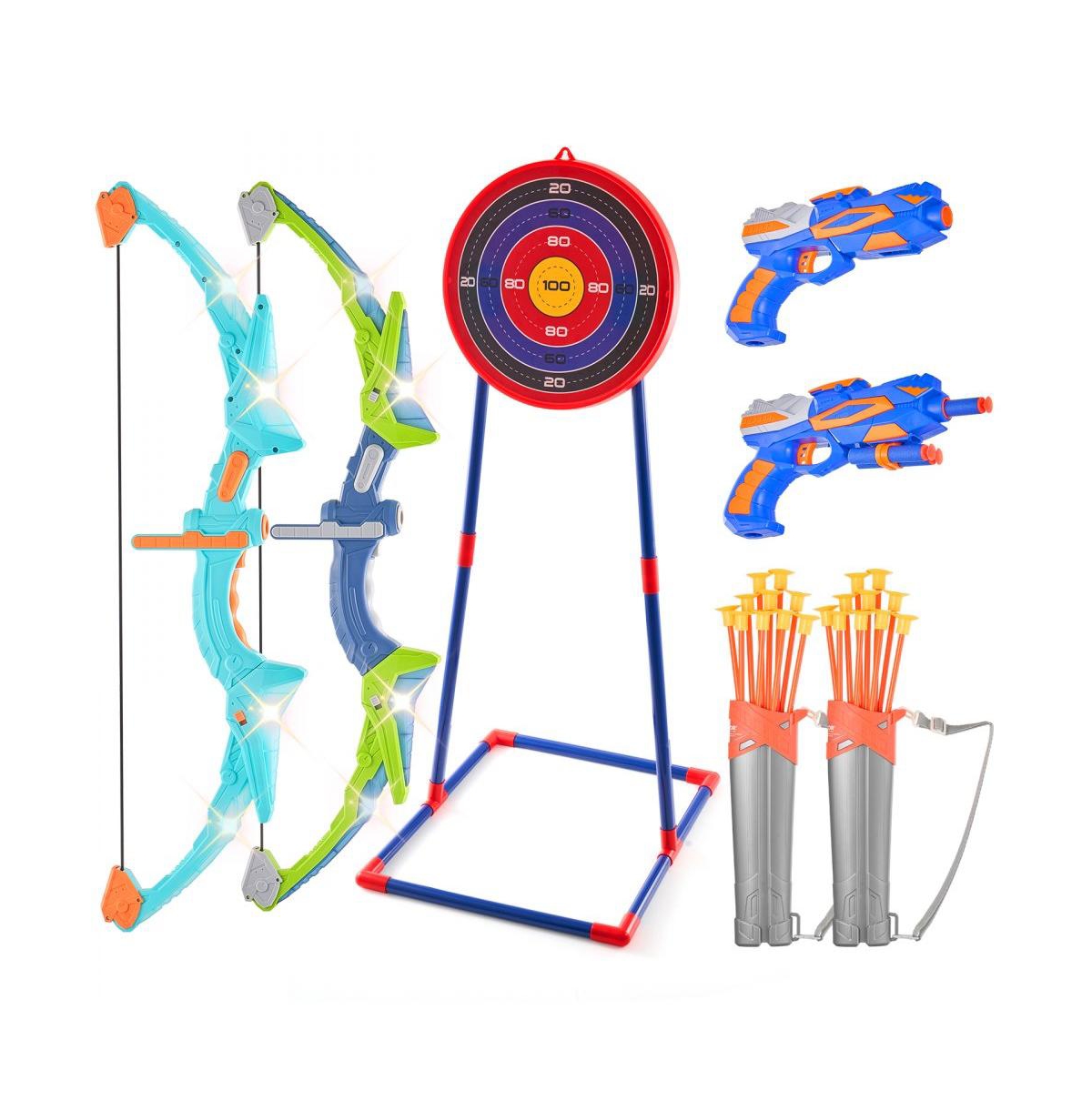 Click here for Slickblue Kids Archery Set 2-Pack with Led Bows  2... prices