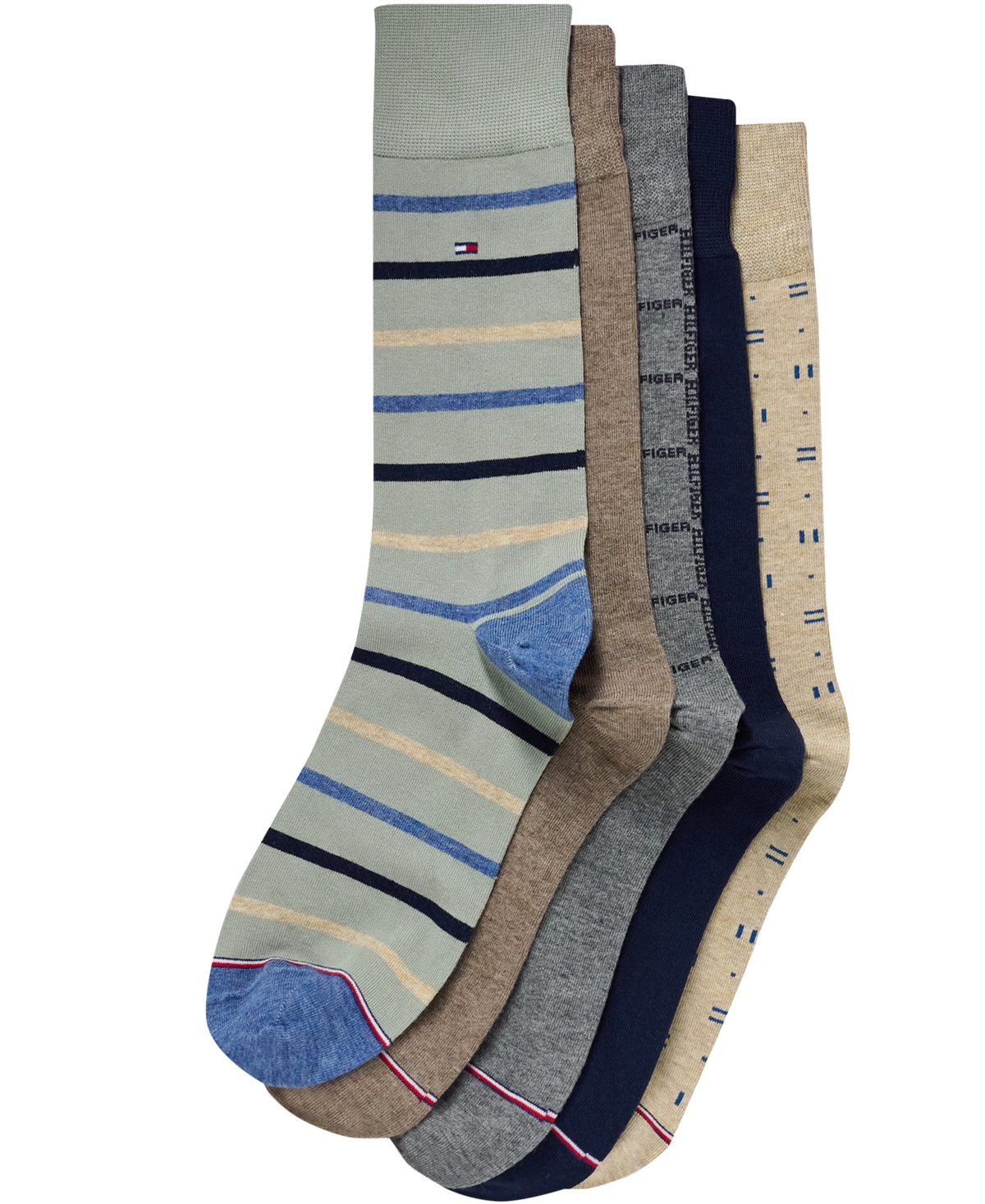 Click here for Tommy Hilfiger Mens Dress Crew Socks  5-Pack - Gra... prices
